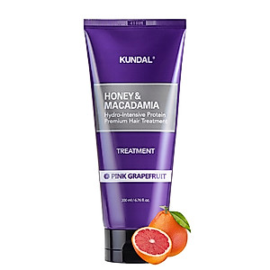 KUNDAL Honey&Macadamia Hydro-Intensive Protein Premium Nature Hair Treatment(Pink Grapefruit) 500ml