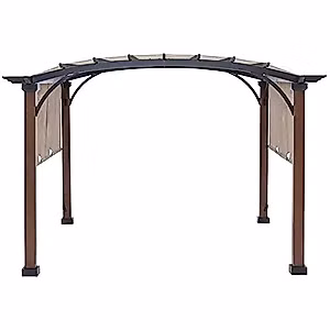 Ontheway Replacement Sling Canopy for for A+R Freestanding Pergola Sold at Lowe's,10x10ft #L-PG152PST-B (Size: 200" (L) x 103" (W))