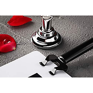 New Star Foodservice 27747 Triton/Ring-Clip Number Holder/Number Stand/Place Card Holder, Set of 12, 1.5-Inch, Black