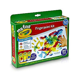 Crayola My First Fingerpaint Kit, Washable Paint, Gifts, Ages 1, 2, 3, 4, 5