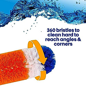 Blue Torrent Brush (18 Inches, Orange/White/Blue)