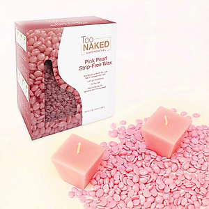 Too Naked Pink Pearl Strip-Free Wax, Beeswax-Free Wax, Synthetic Film Wax, 28.8 ounces
