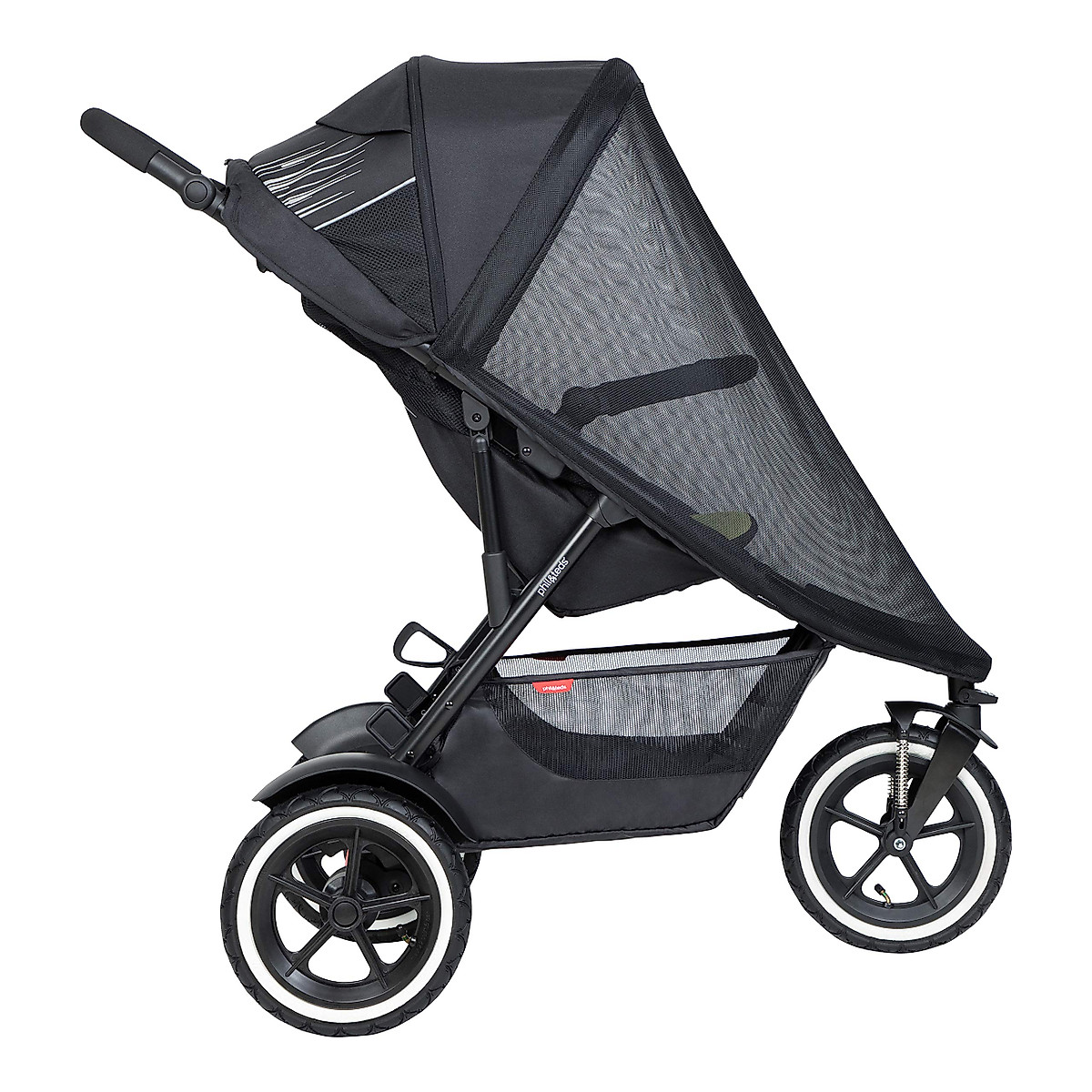 phil&teds Sun Mesh Cover for Inline Stroller, Three Wheel