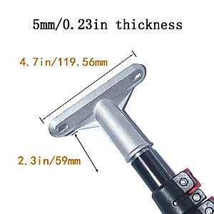 LeapMars Broom Handle Bracket,5mm Thickness Deck Brush Accessories,Aluminum One-Piece Casting Metal Brackets,Broom Bracket for American Style Threadedd