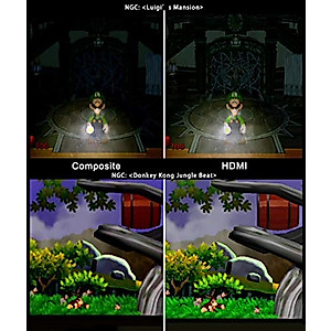 HDMI Cable for Nintendo Gamecube, Nintendo 64 N64, Super Nintendo SNES (3-in-1), GameCube/SNES/N64 to HDMI Adapter with S-Video Signal Output (Better Video Quality), HD Converter with 4:3/16:9 Switch