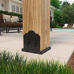 Ozco Building Products 54209 Laredo Sunset Lite 8x8 Post Base, (1 per Pack)