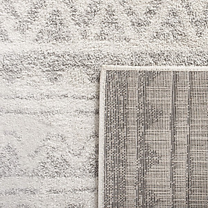 SAFAVIEH Adirondack Collection Accent Rug - 4' x 6', Ivory & Grey, Moroccan Boho Distressed Design, Non-Shedding & Easy Care, Ideal for High Traffic Areas in Entryway, Living Room, Bedroom (ADR119B)