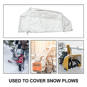GANAZONO Snow Plow Cover Snow Blower Cover Snow Blower Protector Universal Snowblower Cover Universal Tool Eletric Lawn Mower Protective Cover for Blower Snow Removal Hood Oxford Cloth