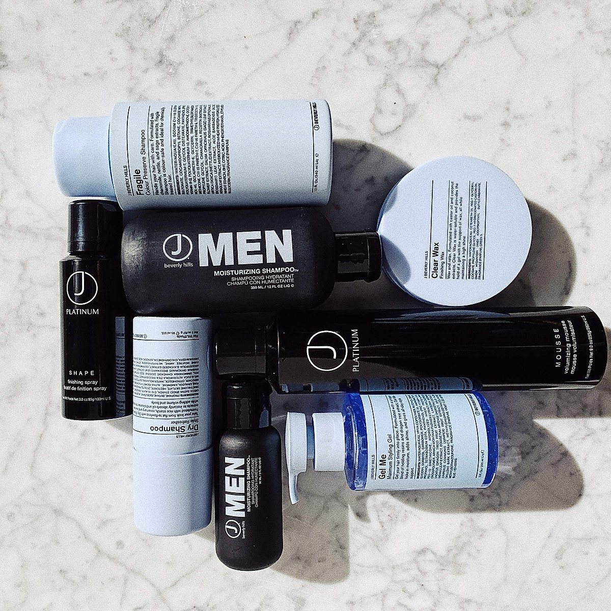 J Beverly Hills Men's Moisturizing Shampoo with Anti Dandruff Aloe Vera, 12 Oz