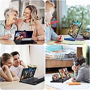 Screen Magnifier, Screen Amplifier, CanJoo 16" Phone Screen Magnifier Smartphone Mobile Phone 3D Magnifying Screen Screen Enlarger for Movies, Videos and Gaming Suit for All Smartphones (16 in)