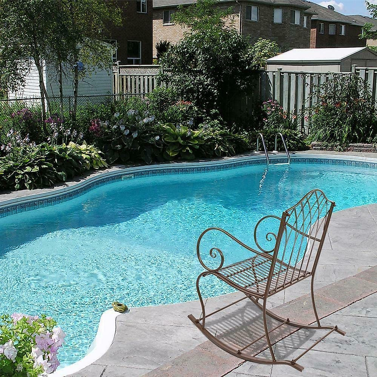 JHUS Rocking Chair Porch Rocker Garden Seat for Indoor Outdoor Front Porch Bedroom Quir Chair Rocking Chair Rocker Chair Rocker Camp Chair Rocker Recliner Rocking Camp Chair Rocking Chairs