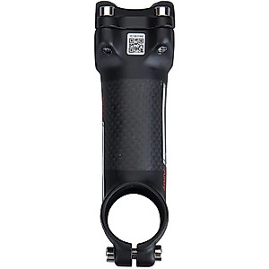 ZECHAO Carbon Fiber Road Bike Stem,28.6-31.8MM Aluminum Riser Stem Carbon Handle 6 Degree 17 Degree Bike Stem (Color : Black, Size : 17 Degrees 70mm)
