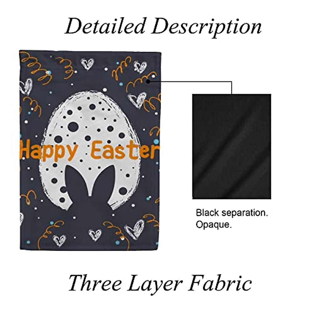 My Little Nest Seasonal Garden Flag Happy Easter Egg Double Sided Vertical Garden Flags for Home Yard Holiday Flag Outdoor Decoration Farmhouse Banner 12"x18"