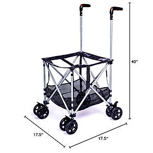 Universal Infant Car Seat Carrier. Adds Wheels to Any car seat. Compact & Lightweight. Fits Everywhere.