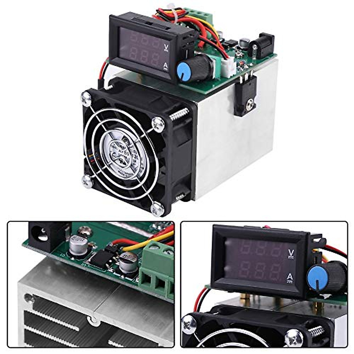 DC 12V Electronic Load Tester, Load Battery Capacity Tester Module, 0-10A 100W Constant Current Discharge Monitor for Power Bank Capacity Testing