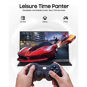 Feiasia Portable Monitor for Laptop 144Hz 16.1 inch 1080P HDR Ultra Slim Gaming Monitor Second Monitor Travel Monitor Laptop Sreen Extender for Cellphone, PC, PS3-5, Mac, etc