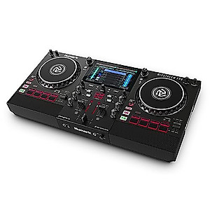 Numark Mixstream Pro Standalone System with Speakers, 7” Touch Screen, WiFi Streaming, 2 Channels & FX