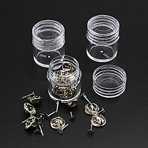 SING F LTD 2pcs Embroidery Diamond Storage Box Small Beads Diamond Containers with 60pcs Pot Jars Screw-Top Lids for Jewelry DIY Art Craft Rhinestones Sewing