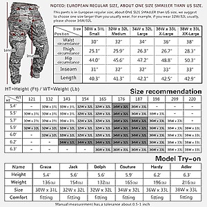 IDOGEAR Men's G3 Combat Pants with Knee Pads Multi Camouflage Trousers Airsoft Hunting Paintball Tactical Outdoor Pants (Multi-camo,34W x 32L)
