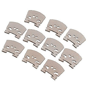Lsgoodcare 10pcs Full Size 4/4 Violin Maple Bridge Violin Parts