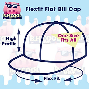 I'd Rather Be Fisting - Embroidered Adjustable Fit Structured Flat Bill Fitted Hat | Trendy Baseball Cap for Men and Women | Modern Cap in Snapback Closure | Black | Small/Medium