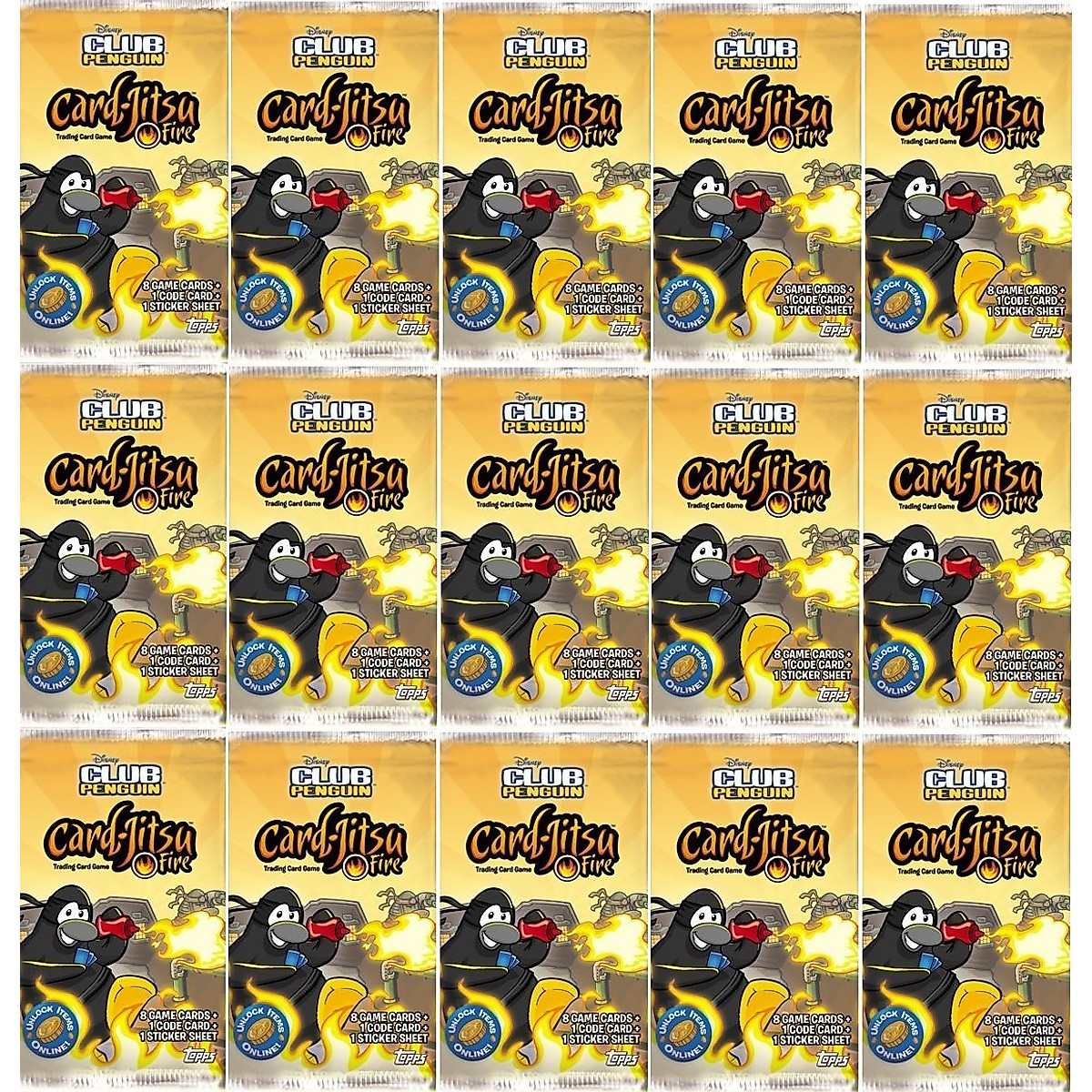 Topps Club Penguin CardJitsu Fire Trading Card Game Series 3 Booster Pack