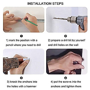 Pearlead Set of 3 Creative Wall Mounted Square Wooden Coat Hooks with Cooper Hook & Mounting Hardware Single Wall Hook Rack Clothes Hanger Organizer (Walnut)