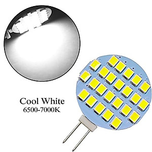 GRV G4 24-2835 SMD LED Bulb Lamp Super Bright Cool White RV Camper Under Cabinet Dome Light DC12V Dimmable Pack of 10