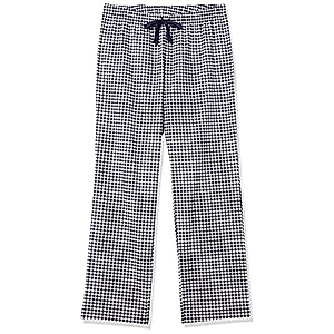 Amazon Essentials Women's Poplin Sleep Pant, Black Gingham, Medium