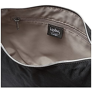 Kipling womens Anila Crossbody Handbag, Black Shine, 12.75 L x 8.75 H 1.25 D US