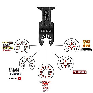 50 Pcs Oscillating Tool Blades, Professional Universal Oscillating Saw Blades, Wood Multitool Blades, Quick Release Durable Oscillating Tool, Multi Tool Blades Fit All Models (44mm)