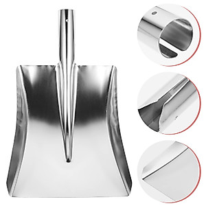 Yardwe Stainless Steel Snow Shovel Barbecue Tool Thicken Child