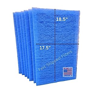 Fast-Shipped-Filters 7 Pack 20x20 Replacement Filter Pads Compatible with Dynamic Air Cleaner 20x20 Refill Blue