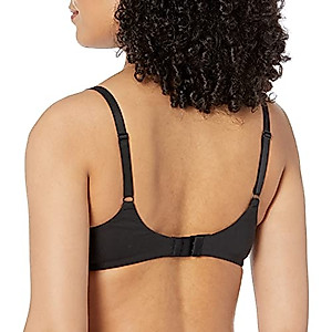 Amazon Essentials T-Shirt Bras for Women, Comfortable Underwire, Pack of 2, Black/Grey Heather, 40A