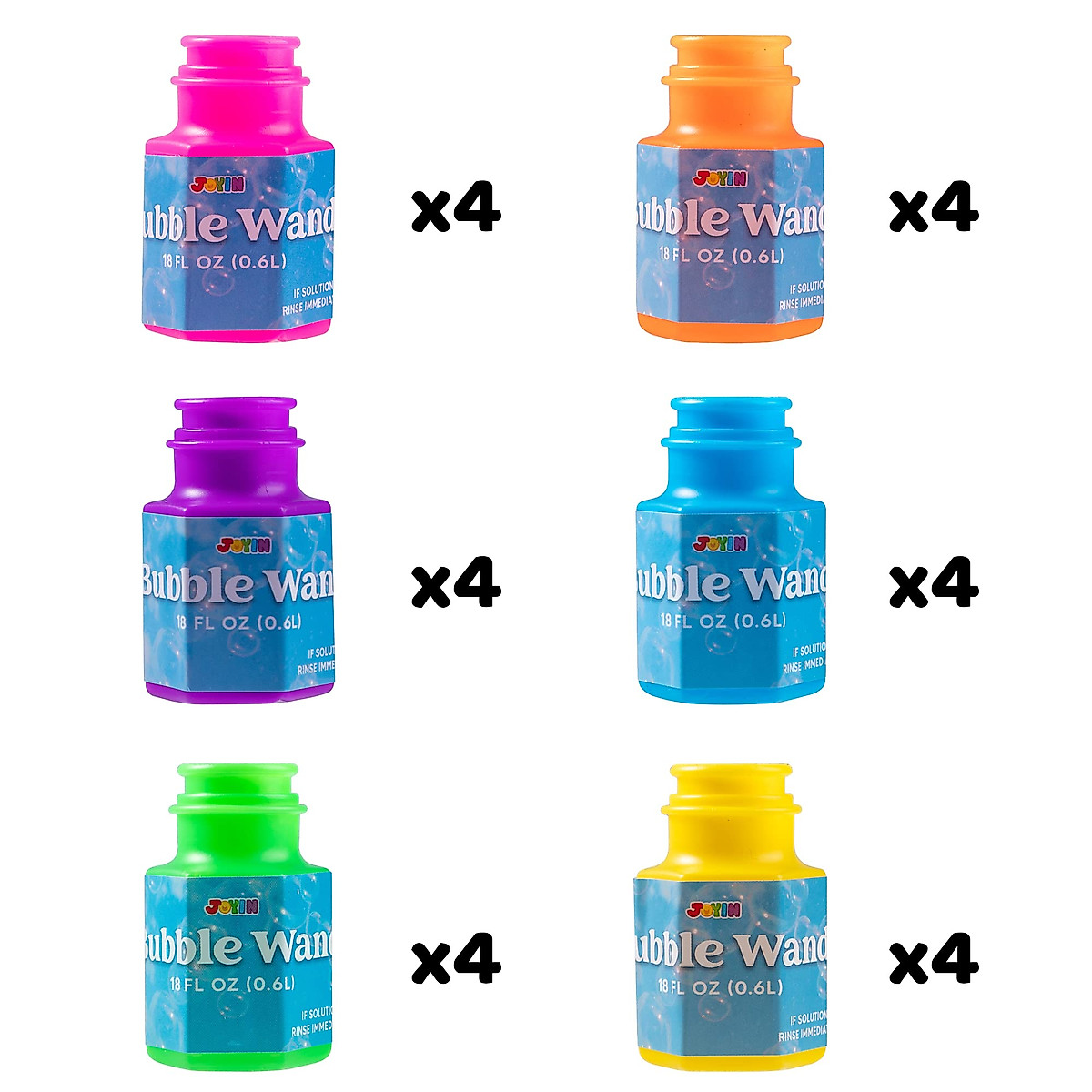 JOYIN 36 Pcs Easter Eggs Bubble Wands for Kids Prefilled Easter Eggs with Toys Inside for Basket Stuffers, Easter Children Fun, Hunt Game, Easter Décor Gifts and Party Favors