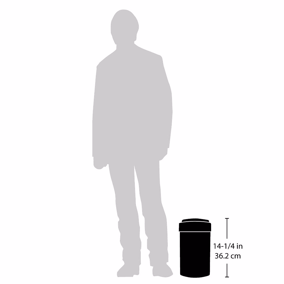 Tightvac EverythingVac Bulk Dry Goods Storage Container, 5 Pounds Plus, Solid Black Body/Cap