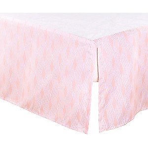 The Peanutshell Llama Love Crib Bedding Set for Baby Girls | 4 Piece Nursery Set | Baby Quilt, Crib Sheet, Dust Ruffle with Plush Llama Toy