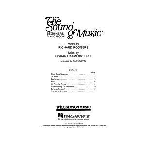 The Sound Of Music Beginner's Piano Book - Piano, Vocal and Guitar Chords