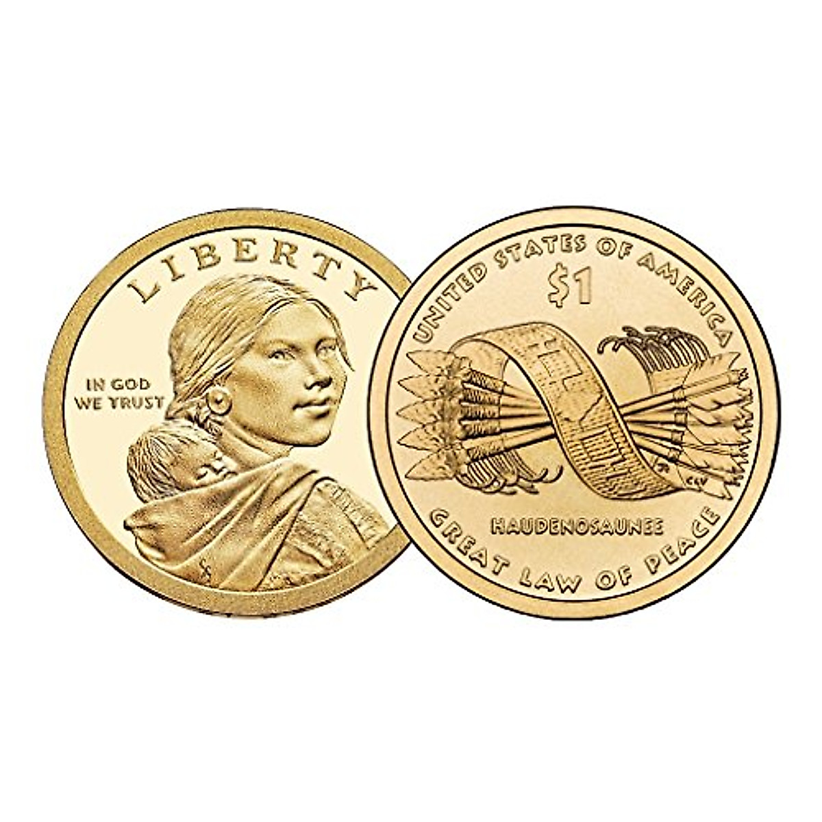 2010 P, D Native American (Sacagawea/Golden) Dollar 2 Coin Set Uncirculated