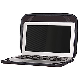 Inntzone Laptop Sleeve 13.3 Inch Foldable Slim Case Lightweight Bag Notebook Computer Carrying Flip Cover (Pink)