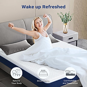 Wellos Twin Memory Foam Mattress, 6 Inch Bamboo Charcoal Infused Memory Foam Mattress, Enhanced Edge Support Mattress, Breathable and Cooling Cover Pressure Relief, Made in USA,White