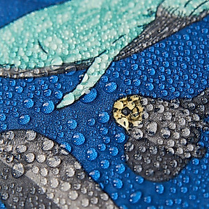 ECO CHIC Lightweight Foldable Backpack (Sea Creatures Blue)