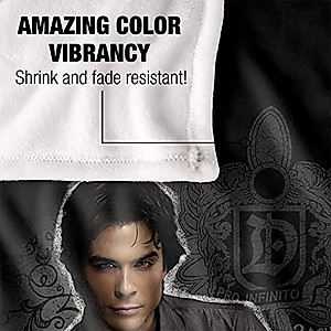 Vampire Diaries Damon Officially Licensed Silky Touch Super Soft Throw Blanket 50" x 60"
