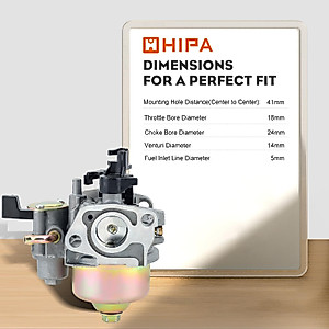 Hipa HR215 GXV160 Carburetor for Honda HR214 HRC216 HRM215 HRA214 GXV140 HRB215 Lawn Mower Engine Replace for 16100-ZE6-W01 16100-ZE6-W01 16100-ZE7-W21