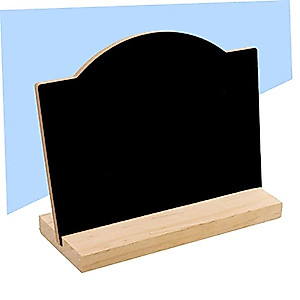 COHEALI 3pcs Message Chalkboard Standing Chalkboard Wedding Blackboard Sign Arch Blackboard Table Numbers Display Board Wedding Decor Home Decoration Message Board Wooden Mini Ornaments