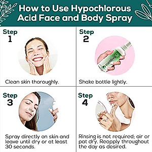 Curativa Bay .02% Hypochlorous Skin Spray, Clear Skin, Most effective For Total Skin Health and the Base for all Skin Care. 100% Organic, Made in USA, Produces Great Results 8 OZ.