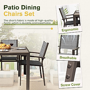 GUNJI Dining Chairs Set of 6 Modern Metal Dining Room Chairs Stackable Kitchen Chairs with Back (Gray)