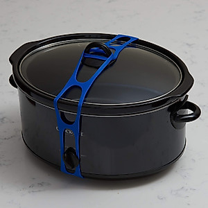Lid Latch the reusable universal lid securing strap for crockpots, casserole dishes, pots, pans and more. Make it easy to transport your favorite dishes with one simple strap.