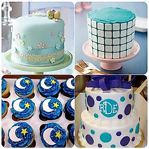 Fondant Plunger Cutters Set- 24pcs Fondant Cutters Cake Cutters for Decorating Heart Flower Star Geometric Shape DIY Decorating Mold Tools Set