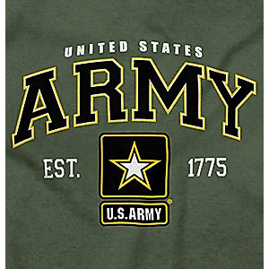 Brisco Brands US Army Pride United States Military Hoodie Sweatshirt Women Men